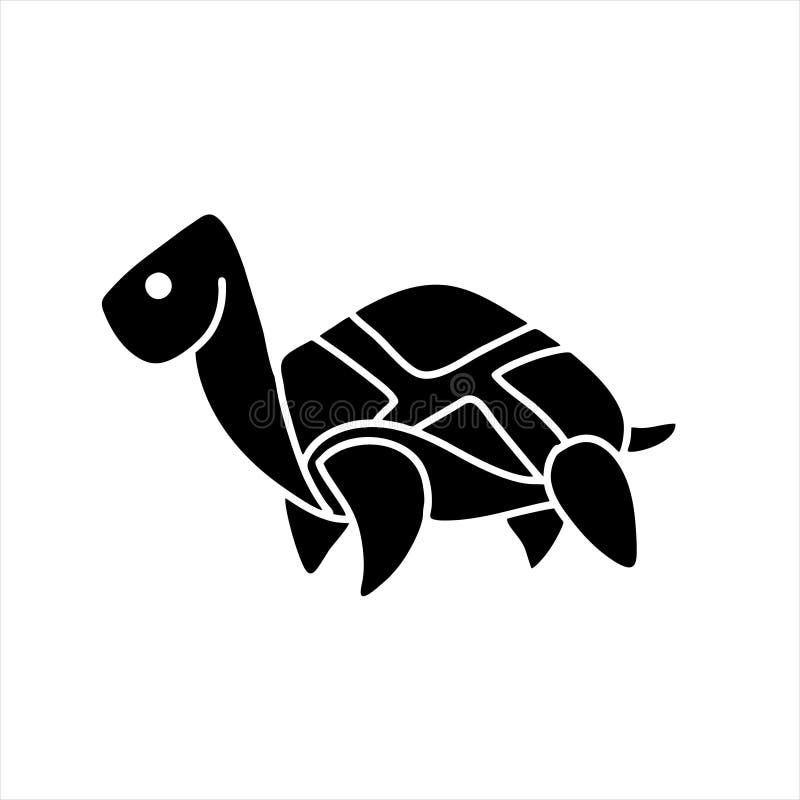 Turtle Icon Isolated on White Background from Pets Collection. Stock ...