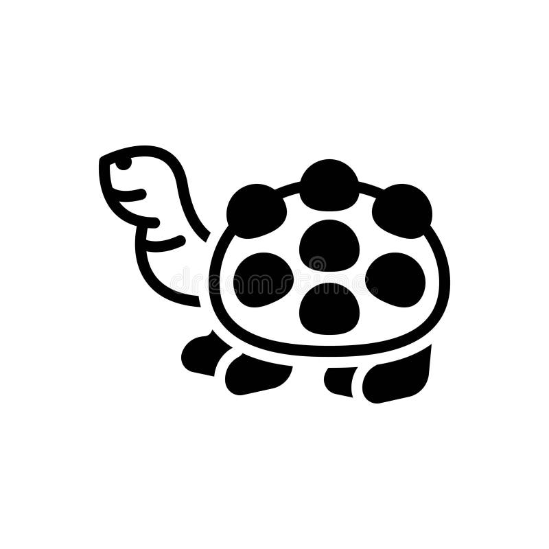 Black Solid Icon for Turtle, Water and Aquatic Stock Vector ...