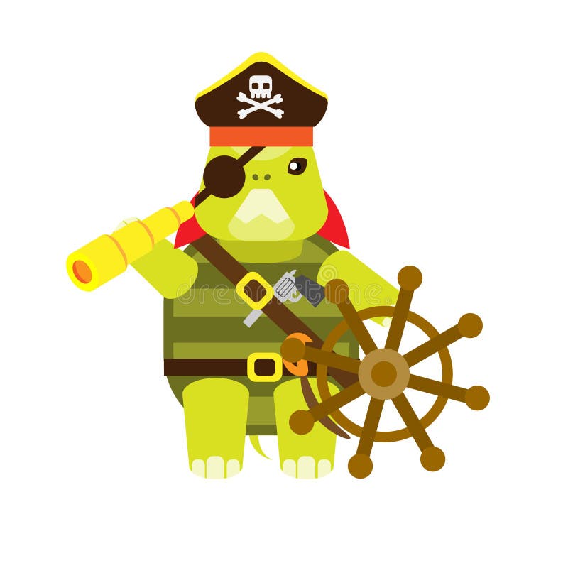 Turtle Pirate Stock Illustrations – 414 Turtle Pirate Stock ...