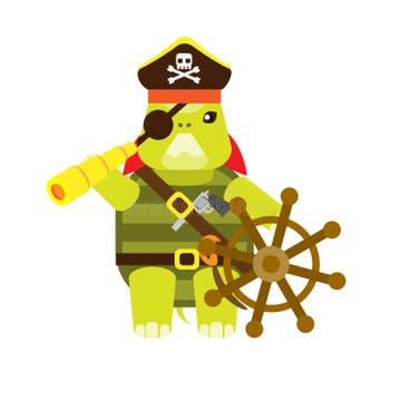 Pirate Turtle Stock Illustrations – 405 Pirate Turtle Stock ...