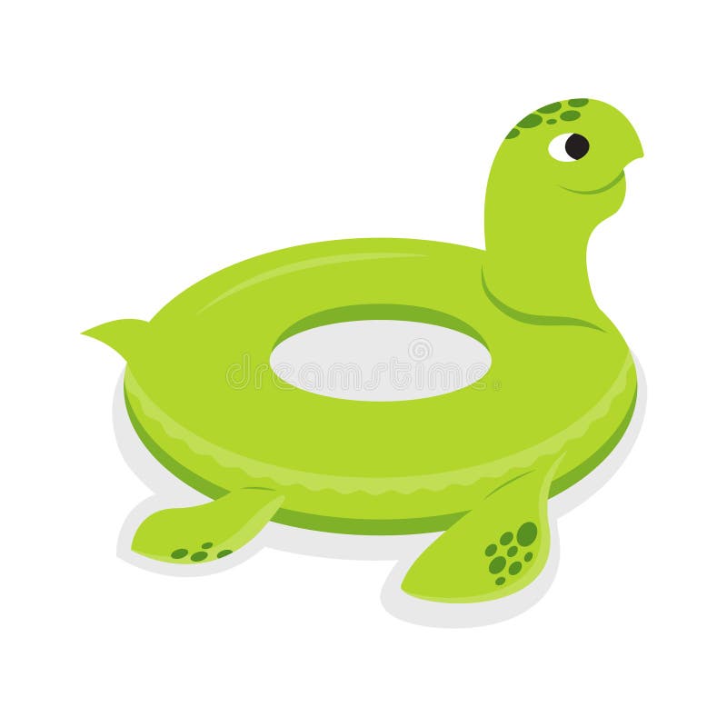 Turtle Inflatable Rubber Circle Stock Vector - Illustration of circle ...