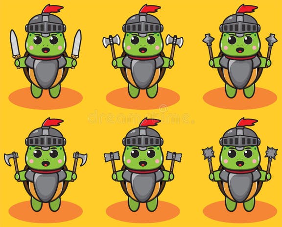 Little Turtle Knight Stock Illustrations – 4 Little Turtle Knight Stock ...