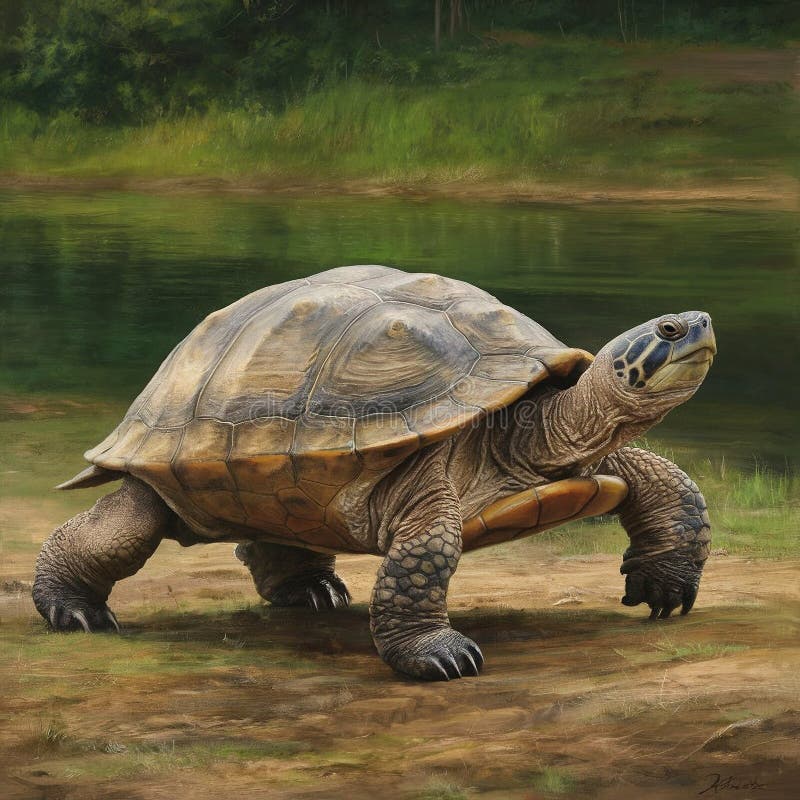 Turtle on the Land stock photo. Image of pets, evolutionary - 325457234