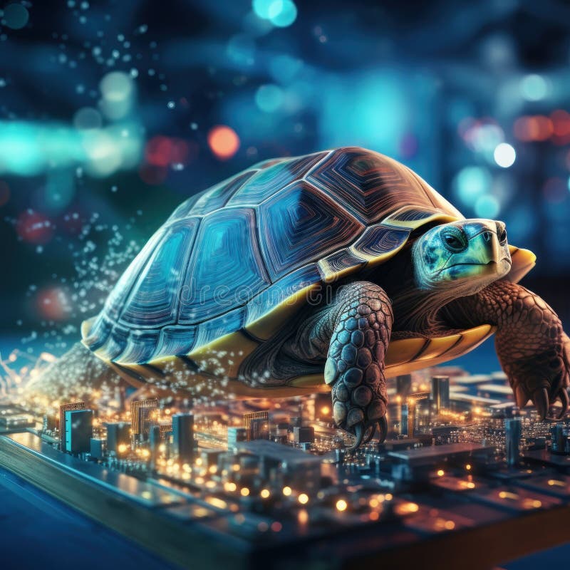Turtle Learning Technology , Business Metaphors Concept Stock ...