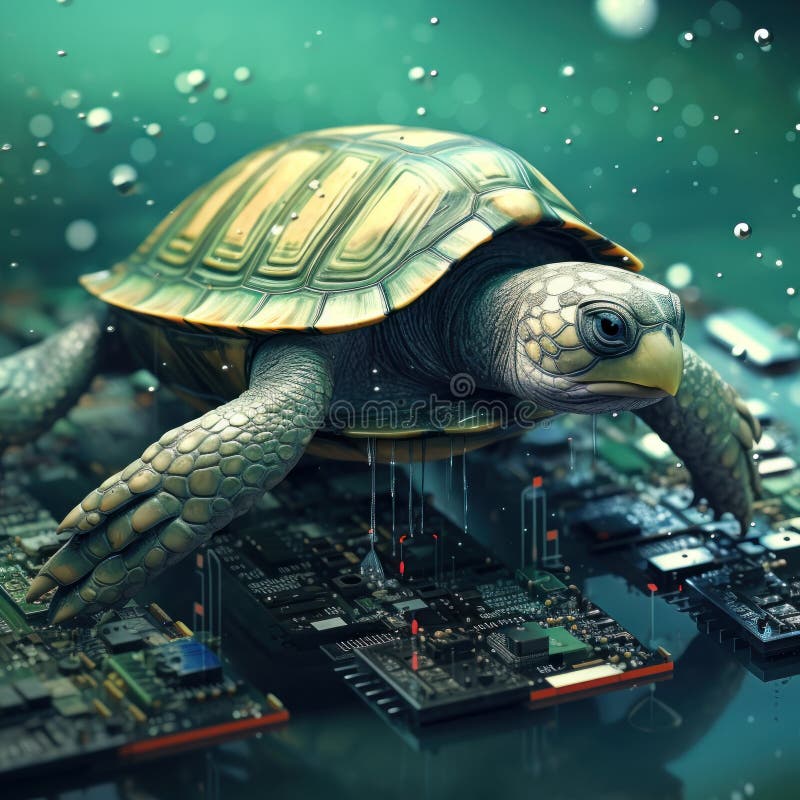 Turtle Learning Technology , Business Metaphors Concept Stock ...