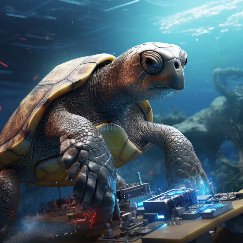 Turtle Learning Technology , Business Metaphors Concept Stock ...