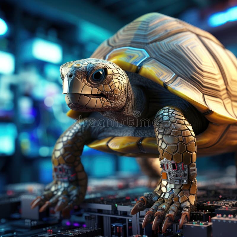 Turtle Learning Technology , Business Metaphors Concept Stock ...