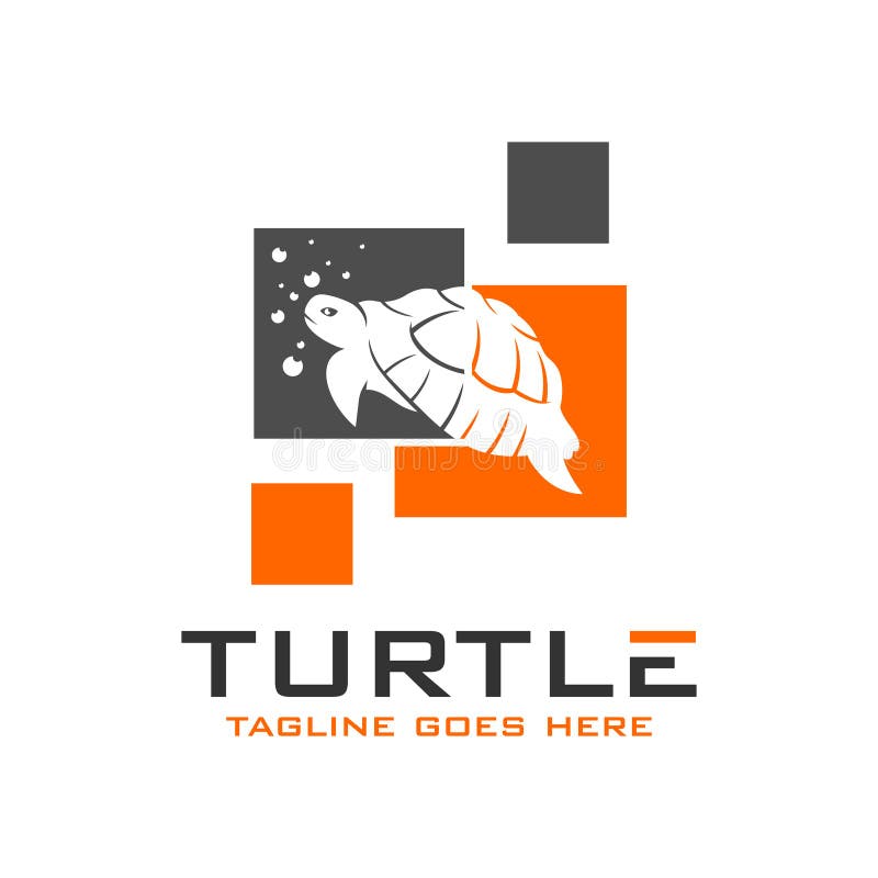 Turtle Logo Design Template Stock Vector - Illustration of reptile ...
