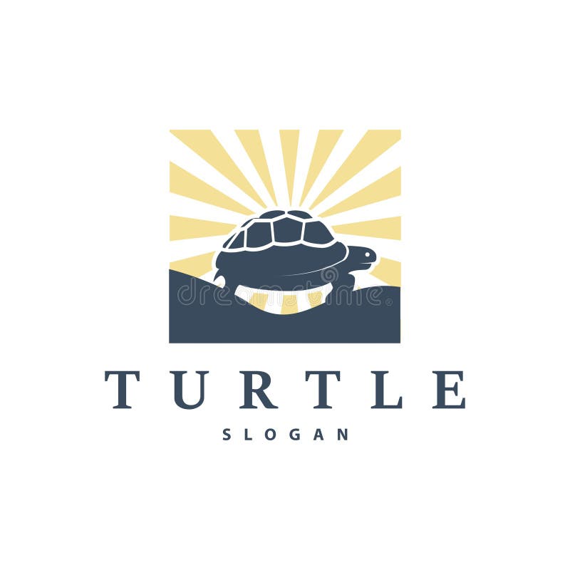 Turtle Logo Design Vector Illustration Symbol Template Stock Vector ...