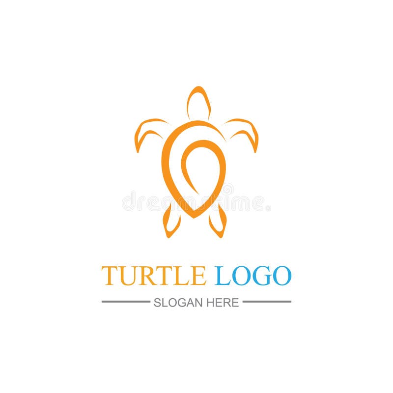 Turtle Logo Design Vector Illustration Template Stock Illustration ...