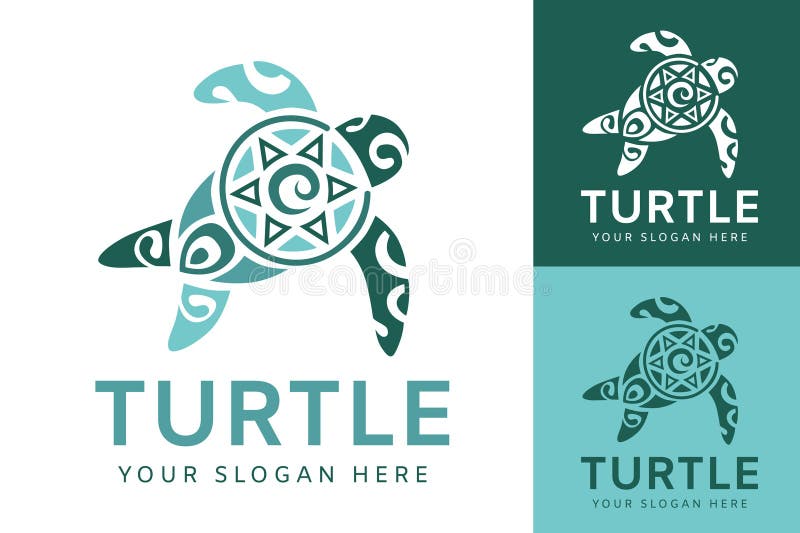 Turtle Logo Graphic Design Concept. Editable Sea Turtle Element, Stock ...