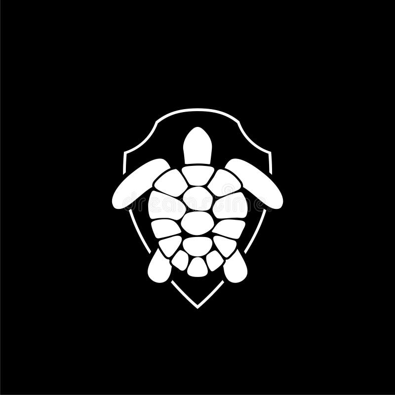 Turtle Logo Shield Icon Isolated on White Backgound Stock Vector ...