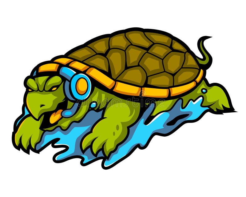 Turtle Logo Template Esport Gaming Stock Illustration - Illustration of ...