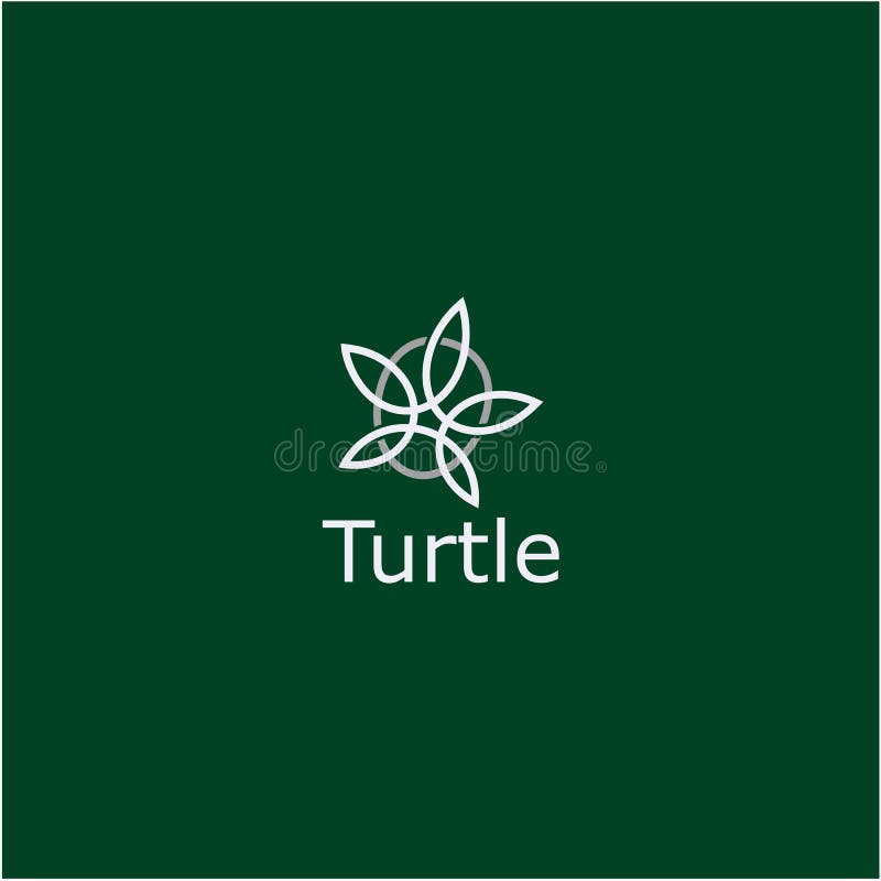 Turtle Logo Vector Outline Design Modern Template Stock Illustration ...