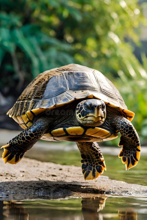 A Picture of a Cute and Adorable Turtle Stock Photo - Image of freedom ...