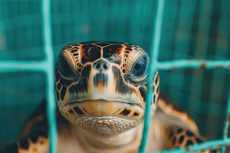 A Turtle is Looking at the Camera Stock Illustration - Illustration of ...