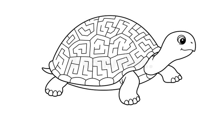 Tortoise Shell Pattern Line Art Design Stock Illustrations – 644 ...