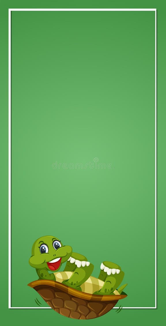 A turtle on note template stock vector. Illustration of clipart - 147800096