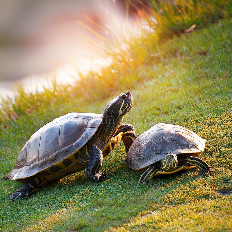 Turtle Scient. Class. Testudines Reptile Animal, AI Generated Stock ...