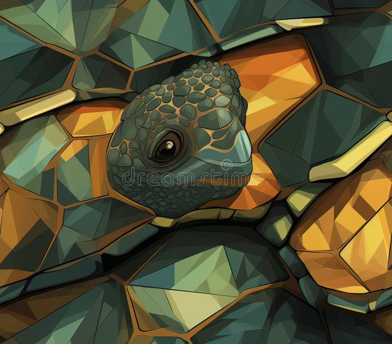 Turtle Shell , Fabric Pattern, Seamless Pattern. Stock Illustration ...