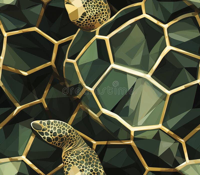 Turtle Shell , Fabric Pattern, Seamless Pattern. Stock Illustration ...