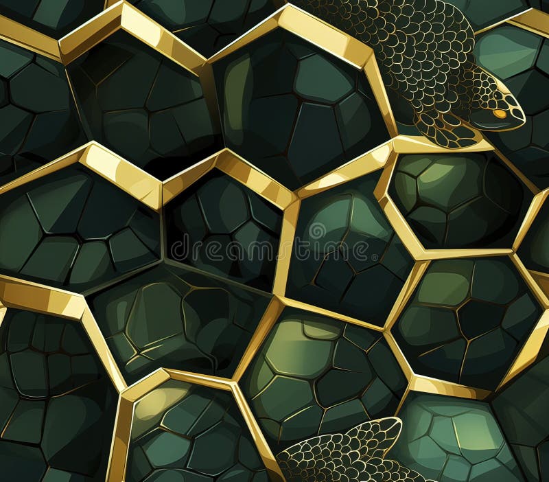 Turtle Shell , Fabric Pattern, Seamless Pattern. Stock Illustration ...