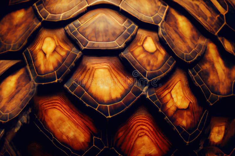 Turtle Shell Texture Background, Brontosaurus Dinosaur Skin, Generative ...