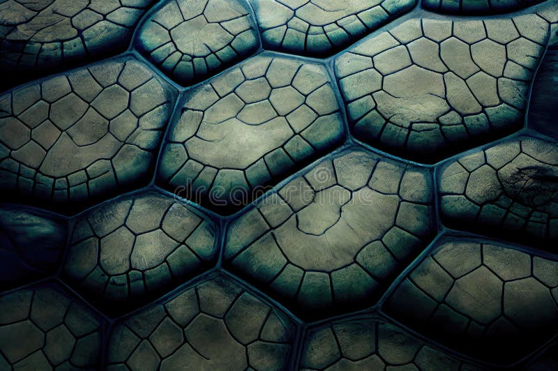 Turtle Shell Texture Background, Brontosaurus Dinosaur Skin, Generative ...