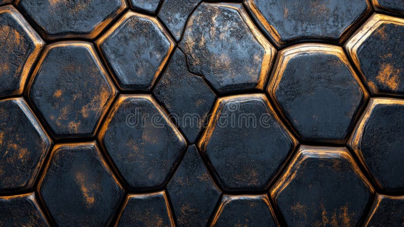Turtle Shell Texture with Copy Space. Close-up Turtle Pattern. Reptile ...