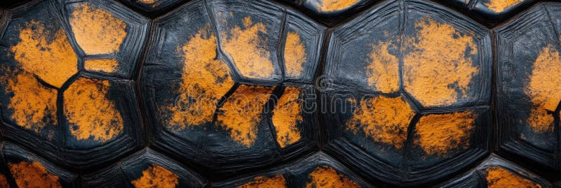 Turtle Shell Texture with Copy Space. Close-up Turtle Pattern. Reptile Shell Design. Detailed ...