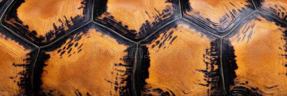Turtle Shell Texture with Copy Space. Close-up Turtle Pattern. Reptile ...