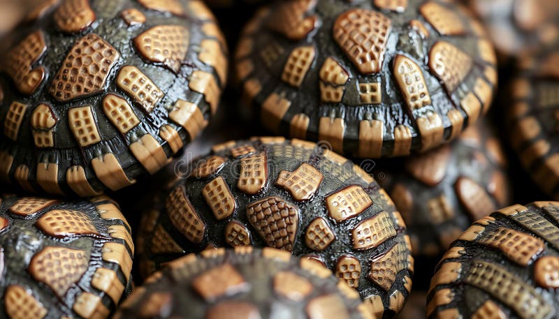 Turtle Shell Texture Pattern. Reptile Skin Background Detail, Stock ...