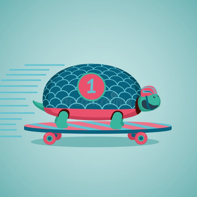 Turtle Skateboard Stock Illustrations – 119 Turtle Skateboard Stock ...