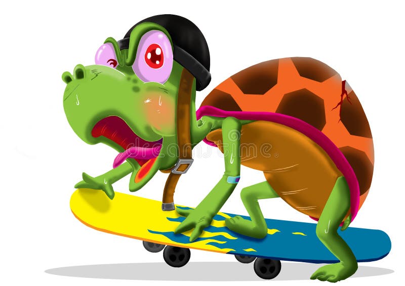Turtle Skateboard Stock Illustrations – 120 Turtle Skateboard Stock ...