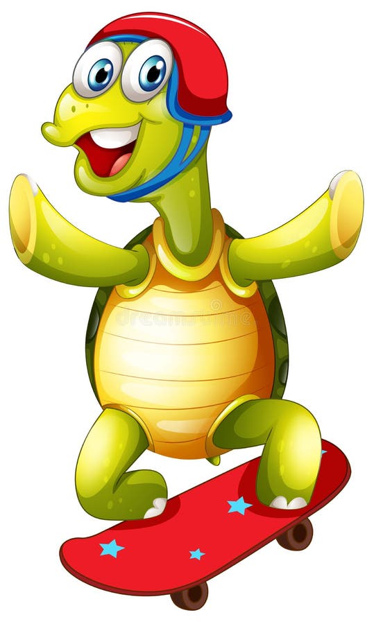 Turtle Skateboard Stock Illustrations – 121 Turtle Skateboard Stock ...
