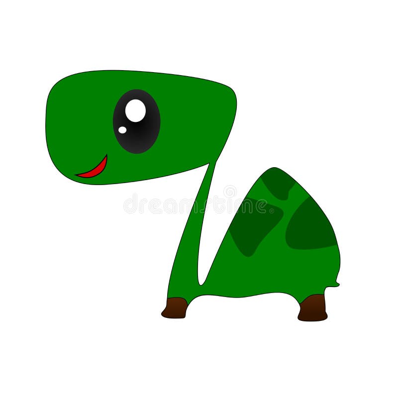 Turtle are Smiling Cartoon, Vector Illustration Stock Vector ...