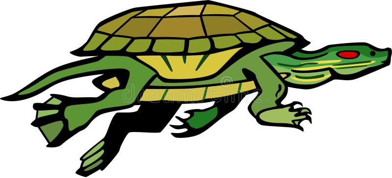 Red Slider Turtle Stock Illustrations – 325 Red Slider Turtle Stock ...