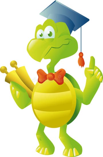 Turtle teacher stock vector. Illustration of cartoon - 25095318