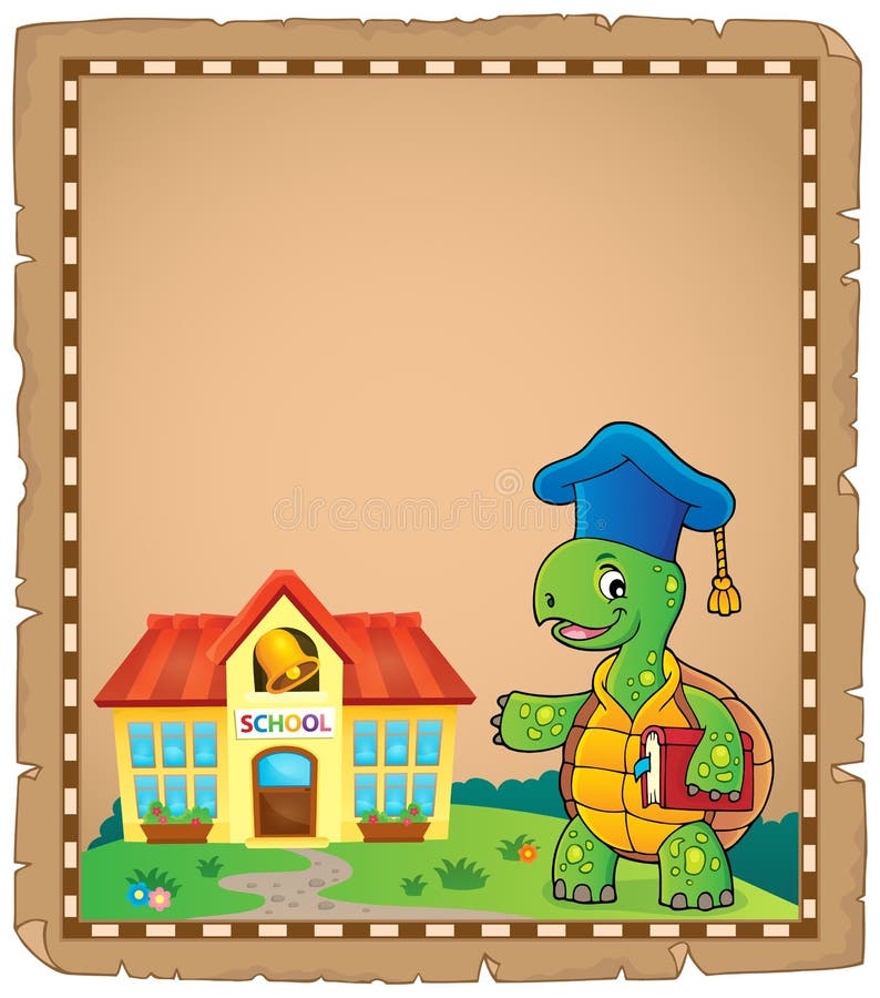 Turtle teacher stock vector. Illustration of cartoon - 25095318