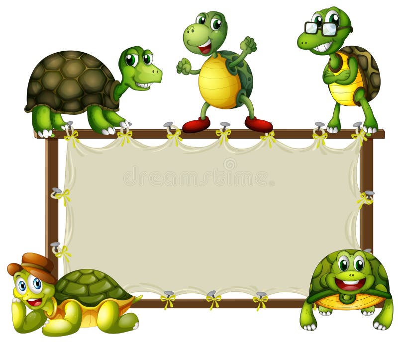 Turtle Border Stock Illustrations – 805 Turtle Border Stock ...