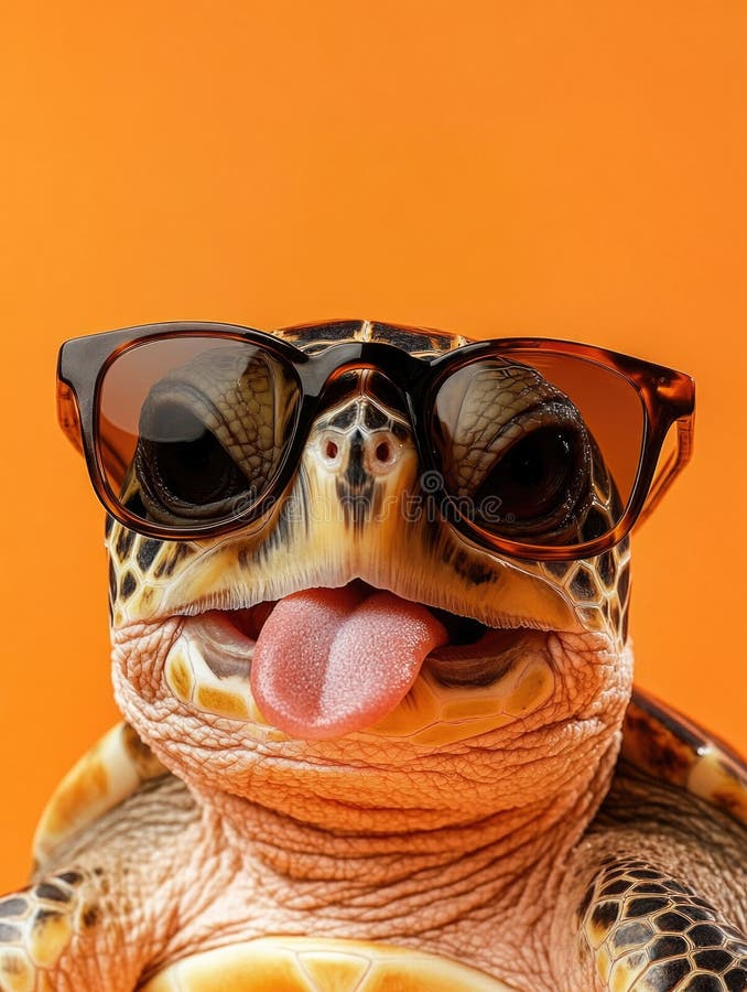 Turtle Wearing Sunglasses stock image. Image of turtle - 376253531