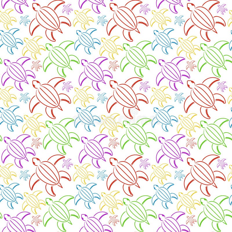 Turtles stock vector. Illustration of card, drawing, reptile - 70122838