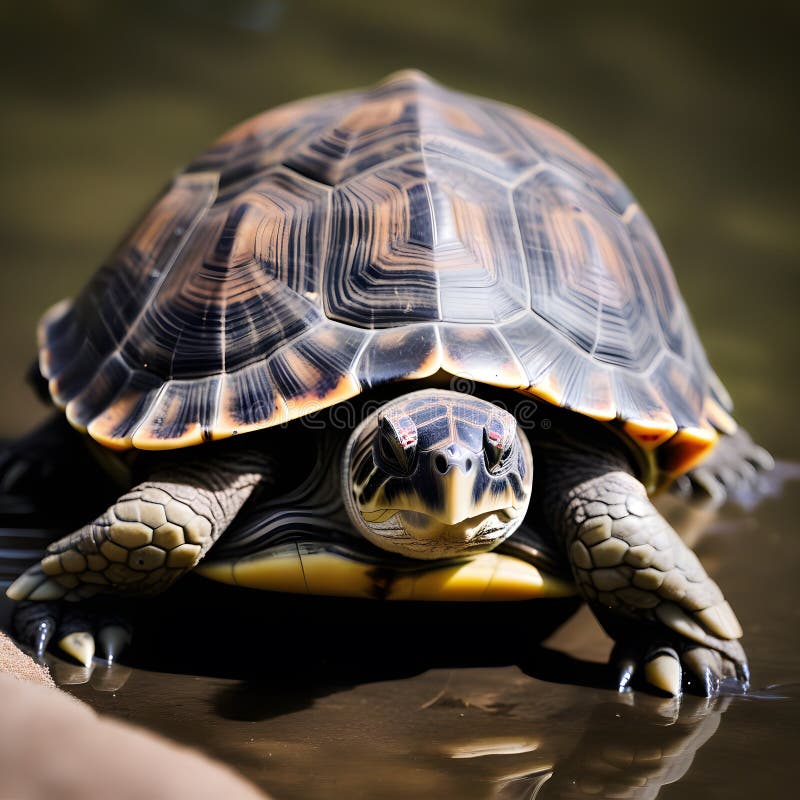 Turtles with Shells, AI-generatet Stock Illustration - Illustration of ...