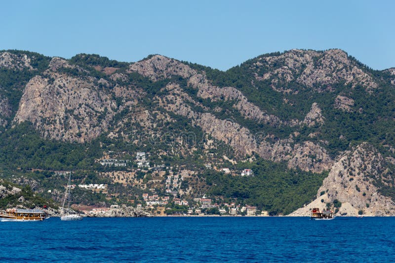 Turunc stock photo. Image of lake, escarpment, tree, icmeler - 28359946
