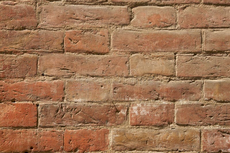 Tuscan brick wall stock image. Image of ruin, ancient - 5871597