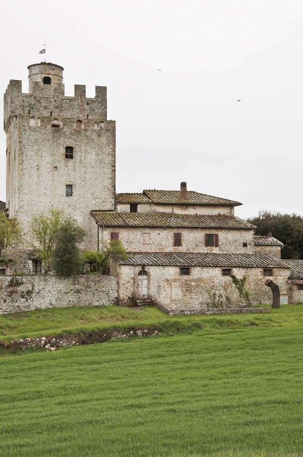 Tuscan castle stock image. Image of nature, landscape - 24544325