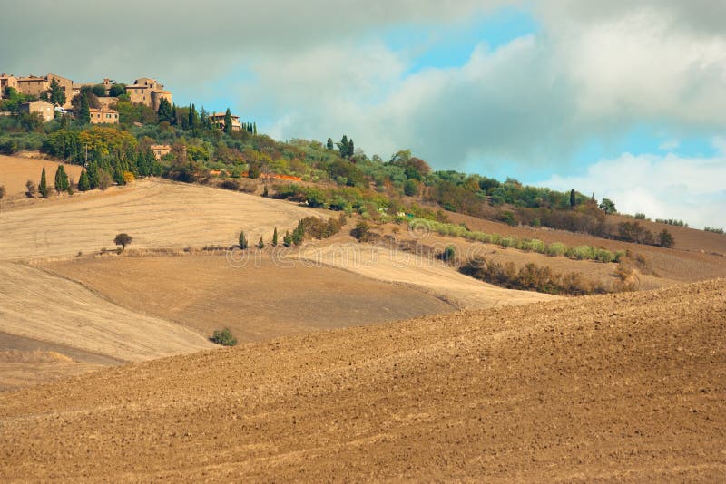 Tuscan Countryside stock photo. Image of hills, peaceful - 26019232
