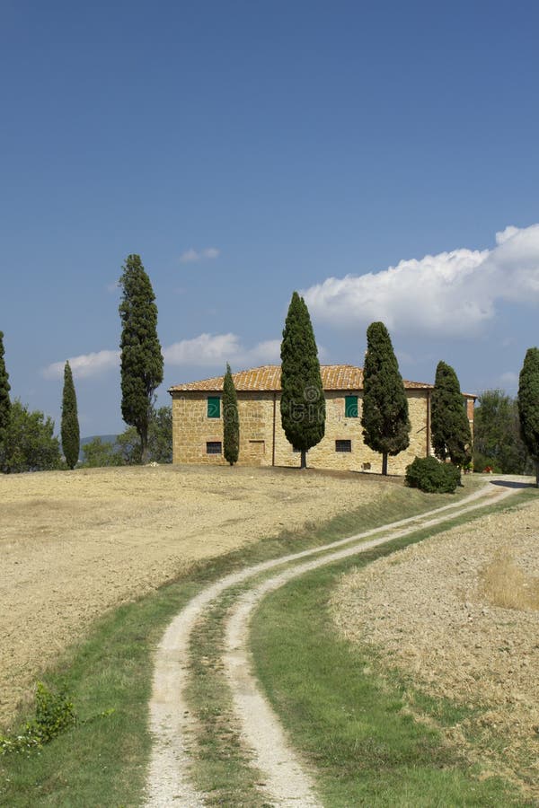 Tuscan Farm House stock image. Image of countryside, background - 15883547