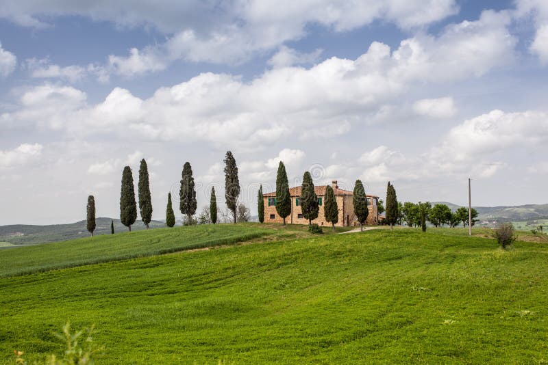 Tuscan farm villa stock image. Image of green, europe - 75323319