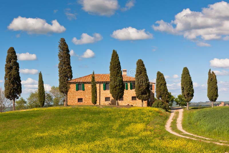 Tuscan Farmhouse stock photo. Image of italy, tourism, grain - 149088